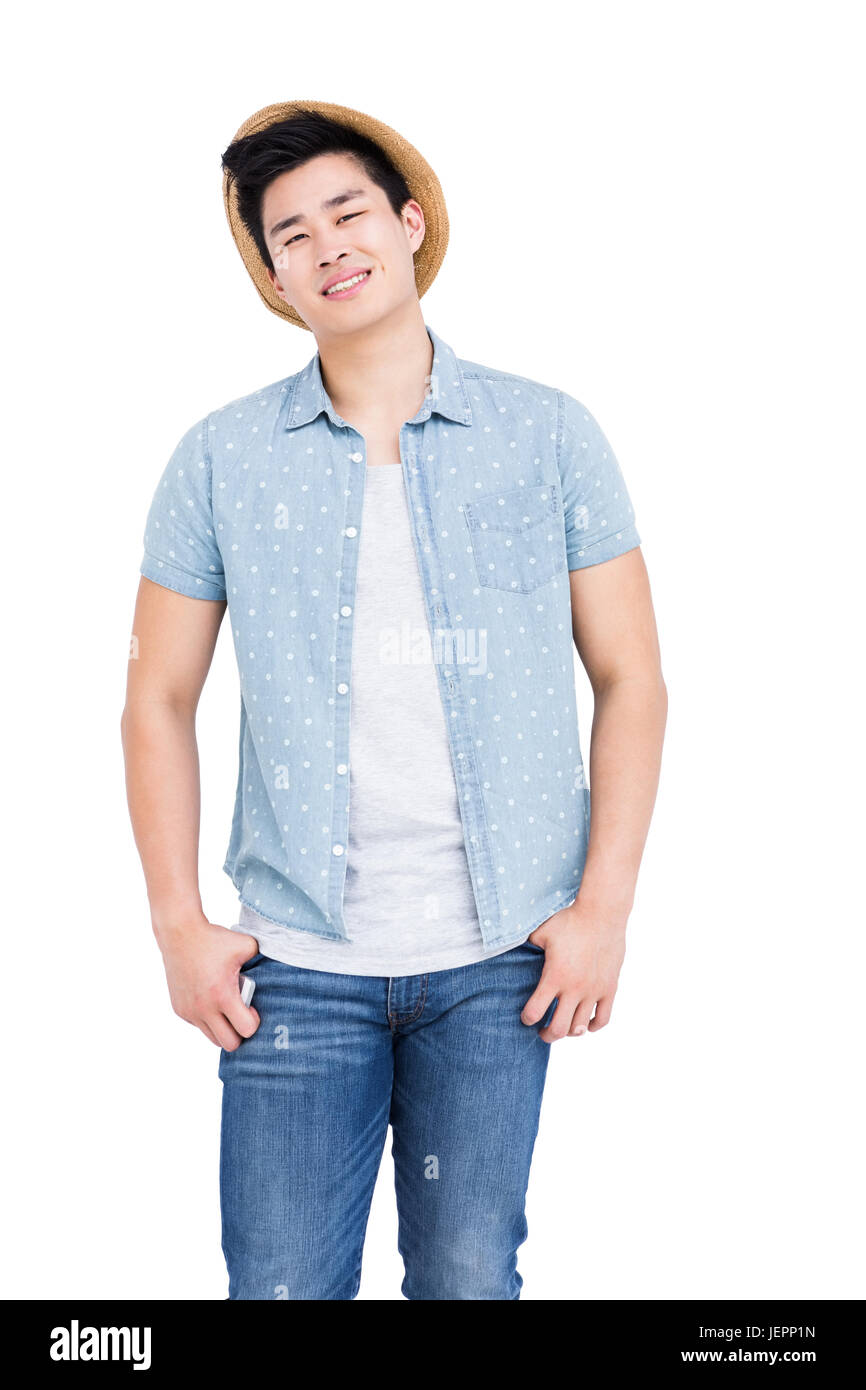 White man with hands in pocket cut out hi-res stock photography and ...