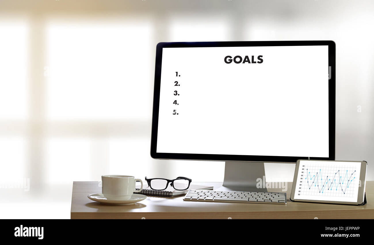 MY GOALS Handwriting of motivational memo written Target Success ...