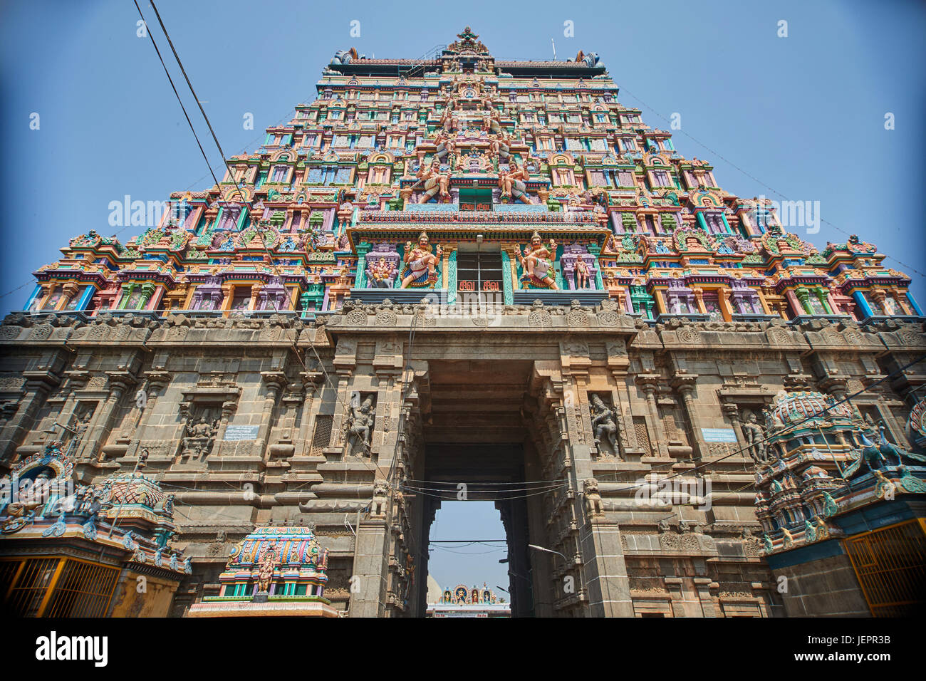 India, Tamil Nadu State, Chidambaram, the Shiva Nataraja temple ...