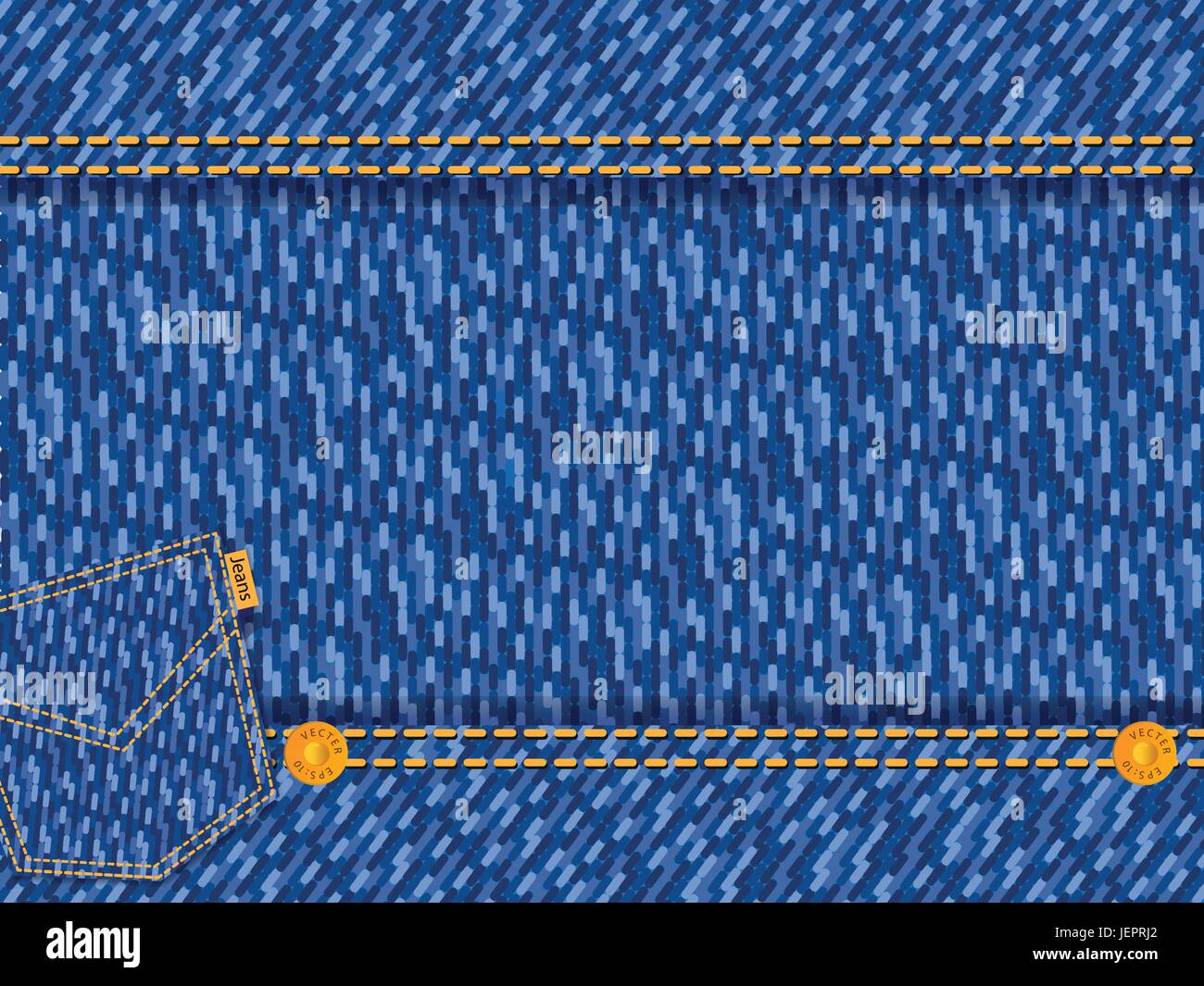 Blue jeans with pocket denim background, vector illustration Stock ...