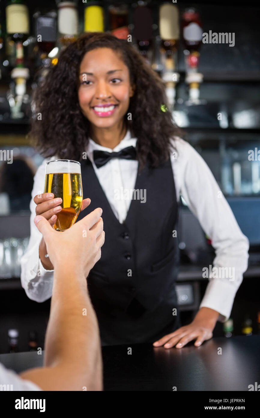 Beautiful barmaid hi-res stock photography and images - Alamy