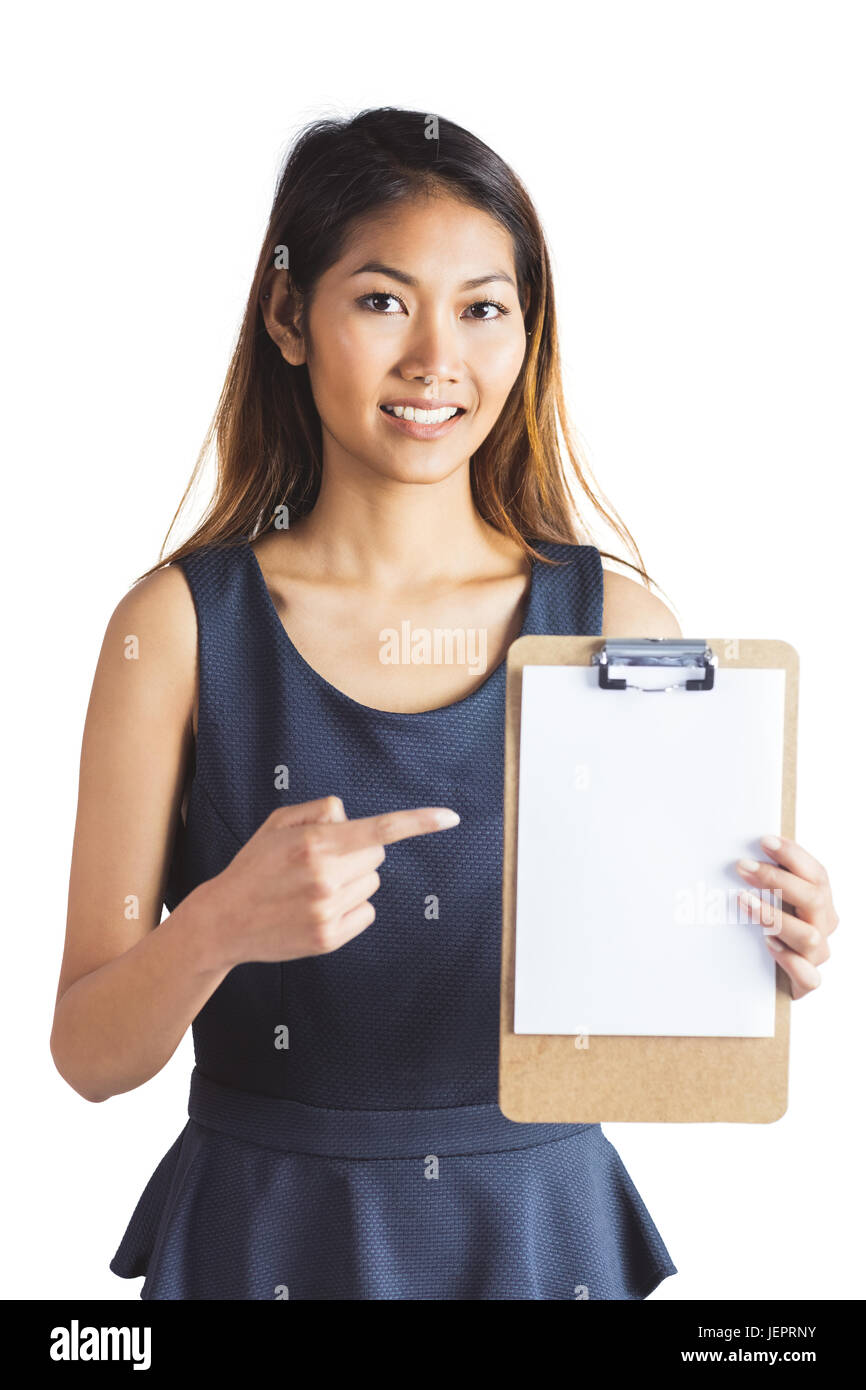 Pointing at clipboard hi-res stock photography and images - Alamy