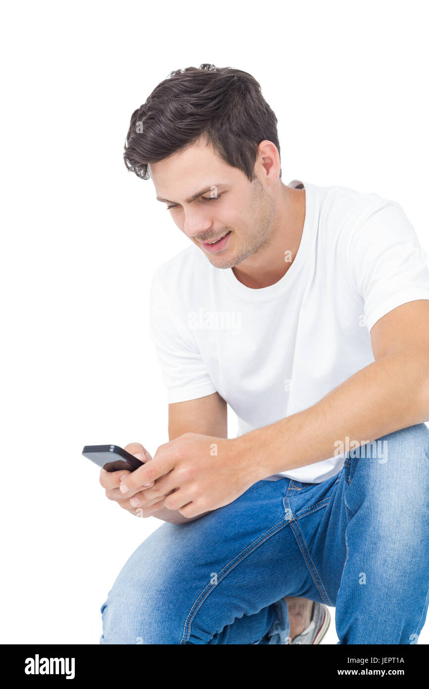 Crouching pose hi-res stock photography and images - Alamy