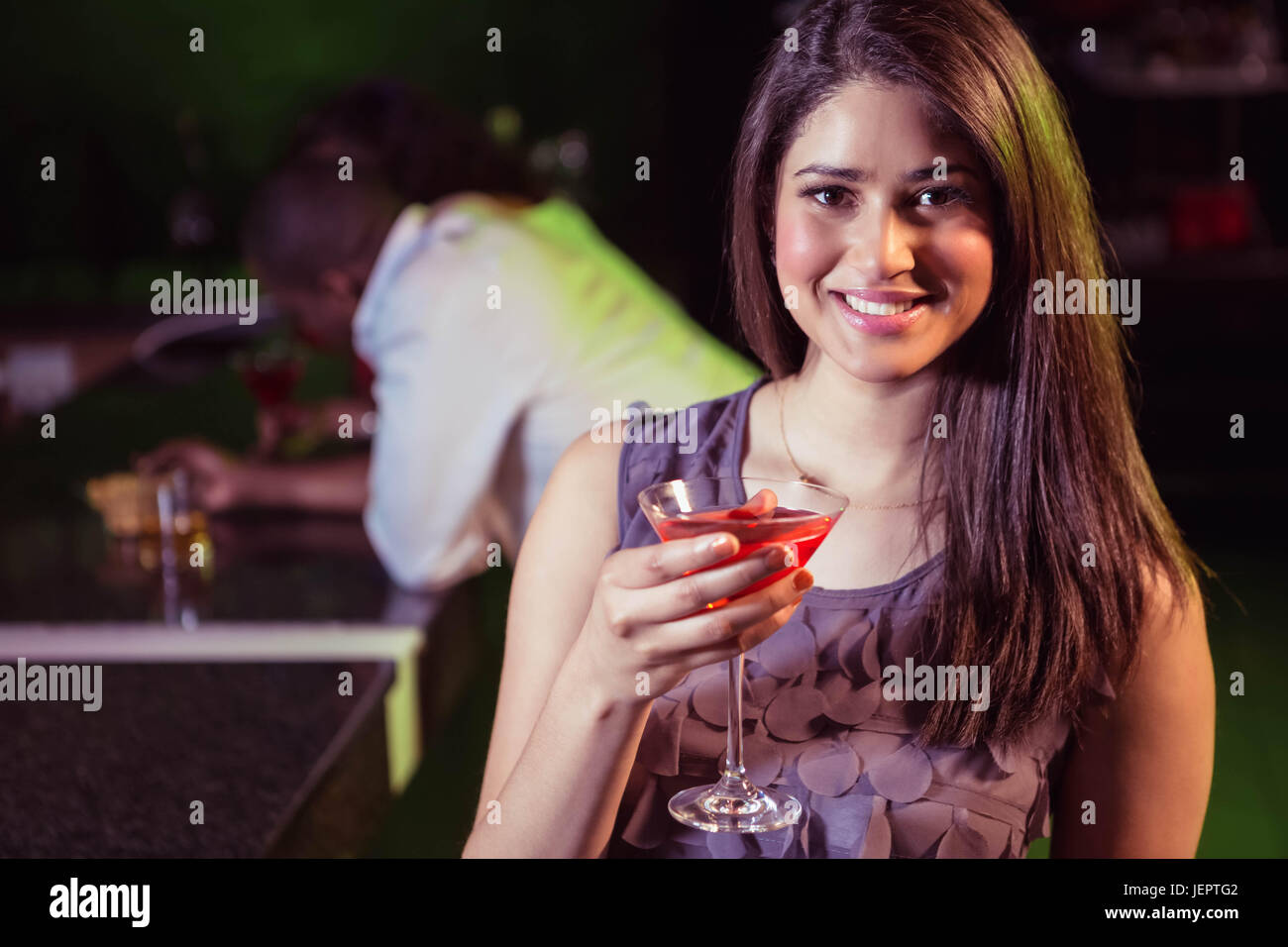 Woman martini bar hi-res stock photography and images - Alamy