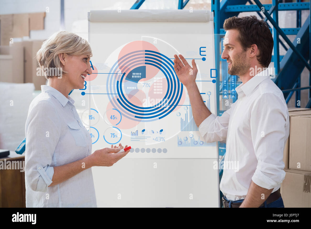 Composite image of graph Stock Photo - Alamy