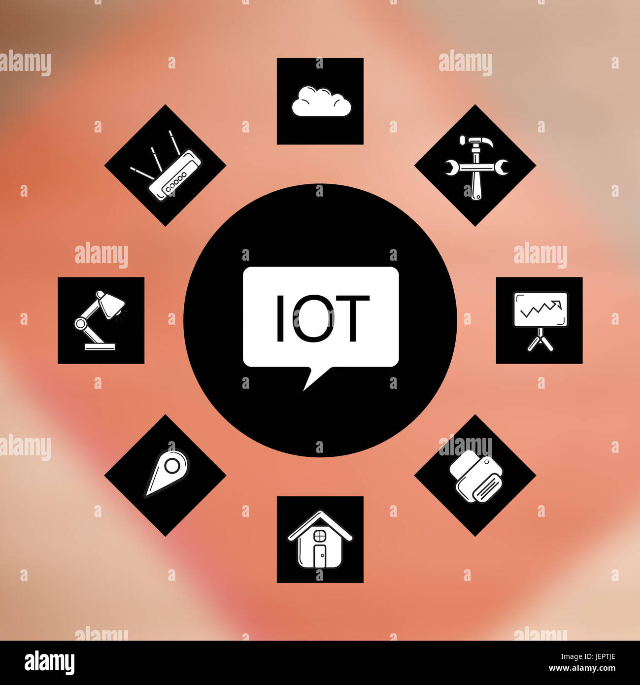 Composite image of internet of things Stock Photo - Alamy