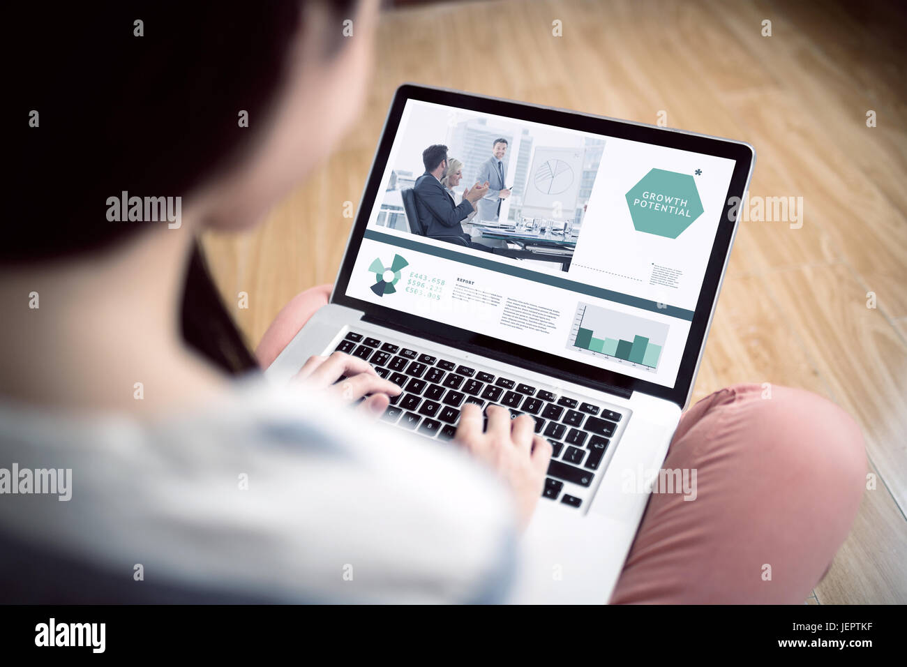 Composite image of business interface Stock Photo - Alamy