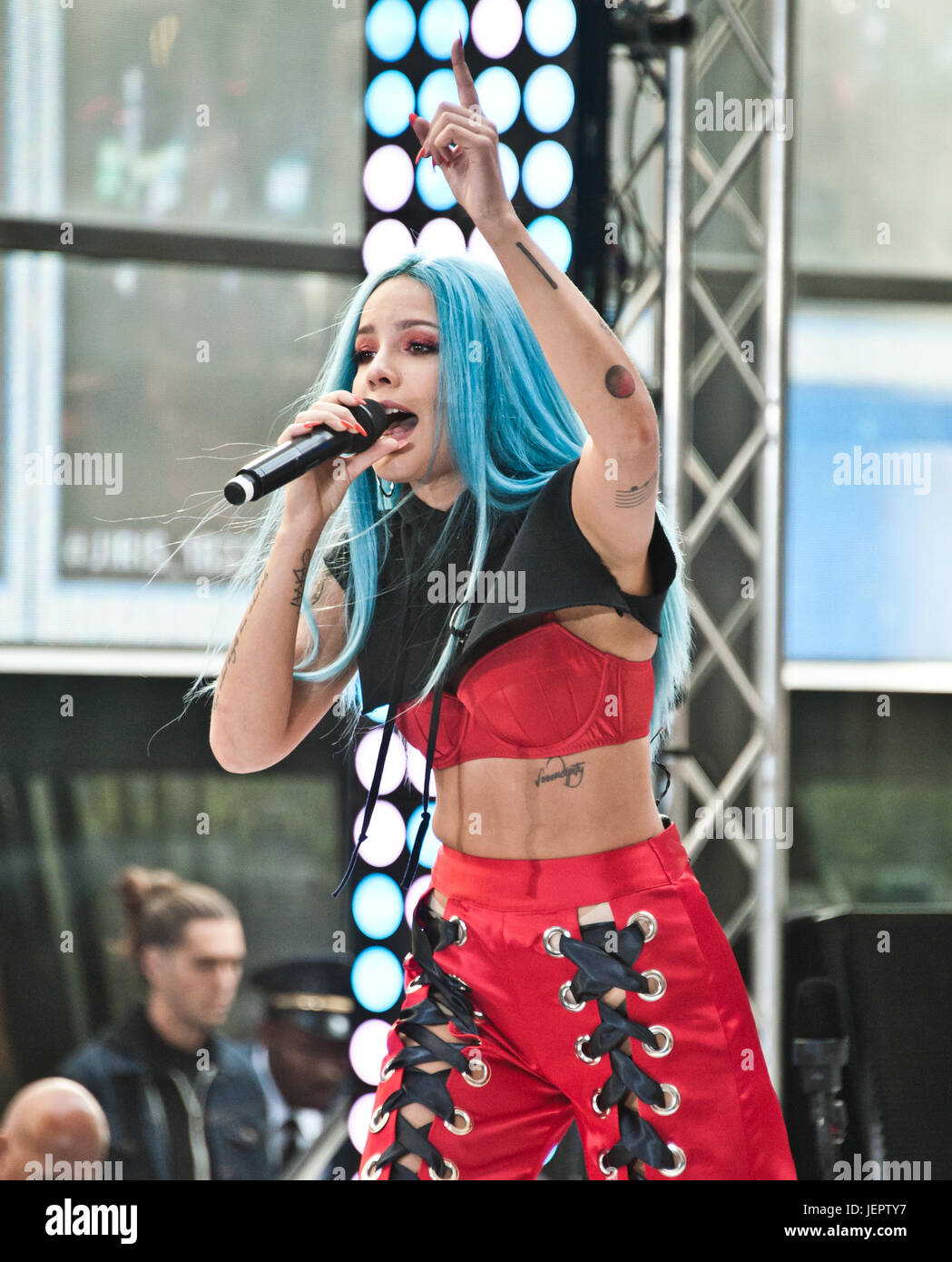 New York City, NY, USA. 9th June, 2017. Halsey Performs on NBC's "Today ...