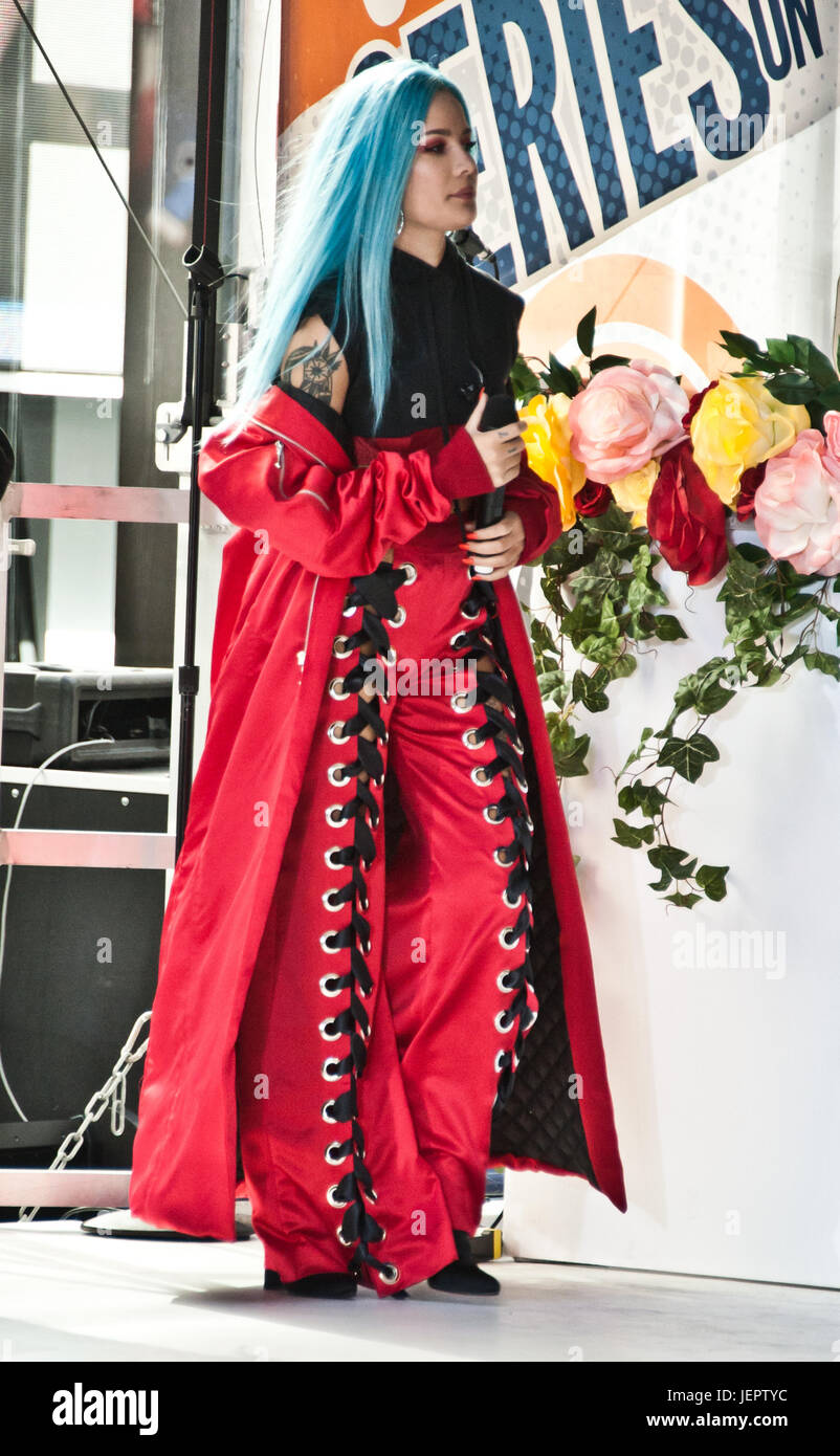 New York City, NY, USA. 9th June, 2017. Halsey Performs on NBC's "Today ...