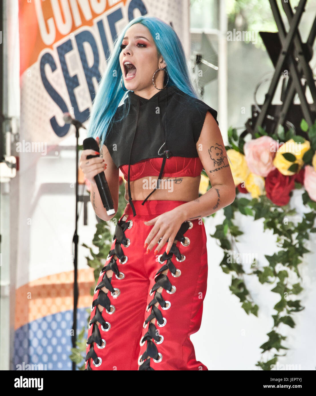 New York City, NY, USA. 9th June, 2017. Halsey Performs on NBC's "Today ...