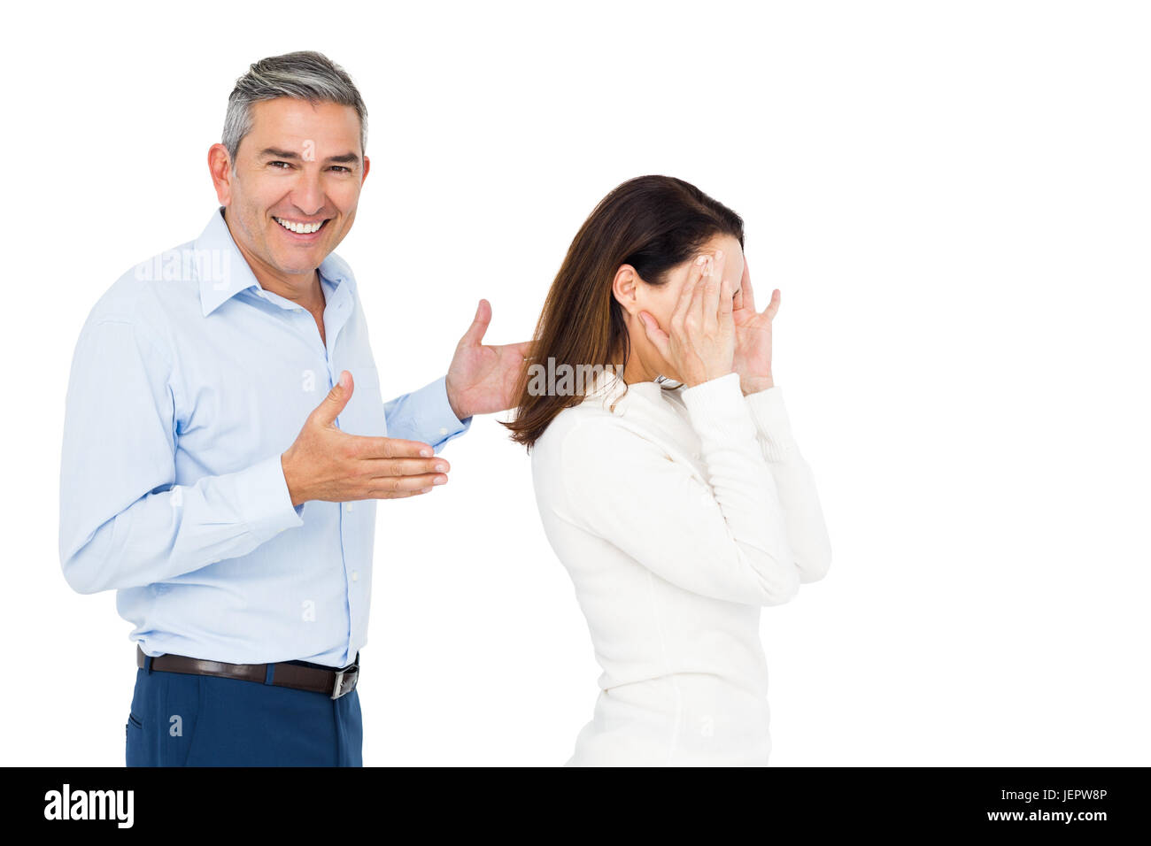 Couple arguing while standing Stock Photo - Alamy