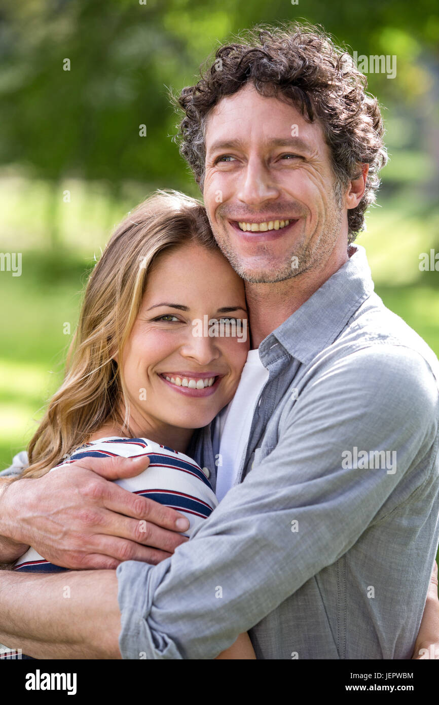 Embracing in park hi-res stock photography and images - Alamy