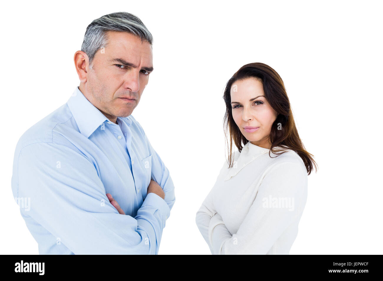 Man woman angry other Cut Out Stock Images & Pictures - Alamy