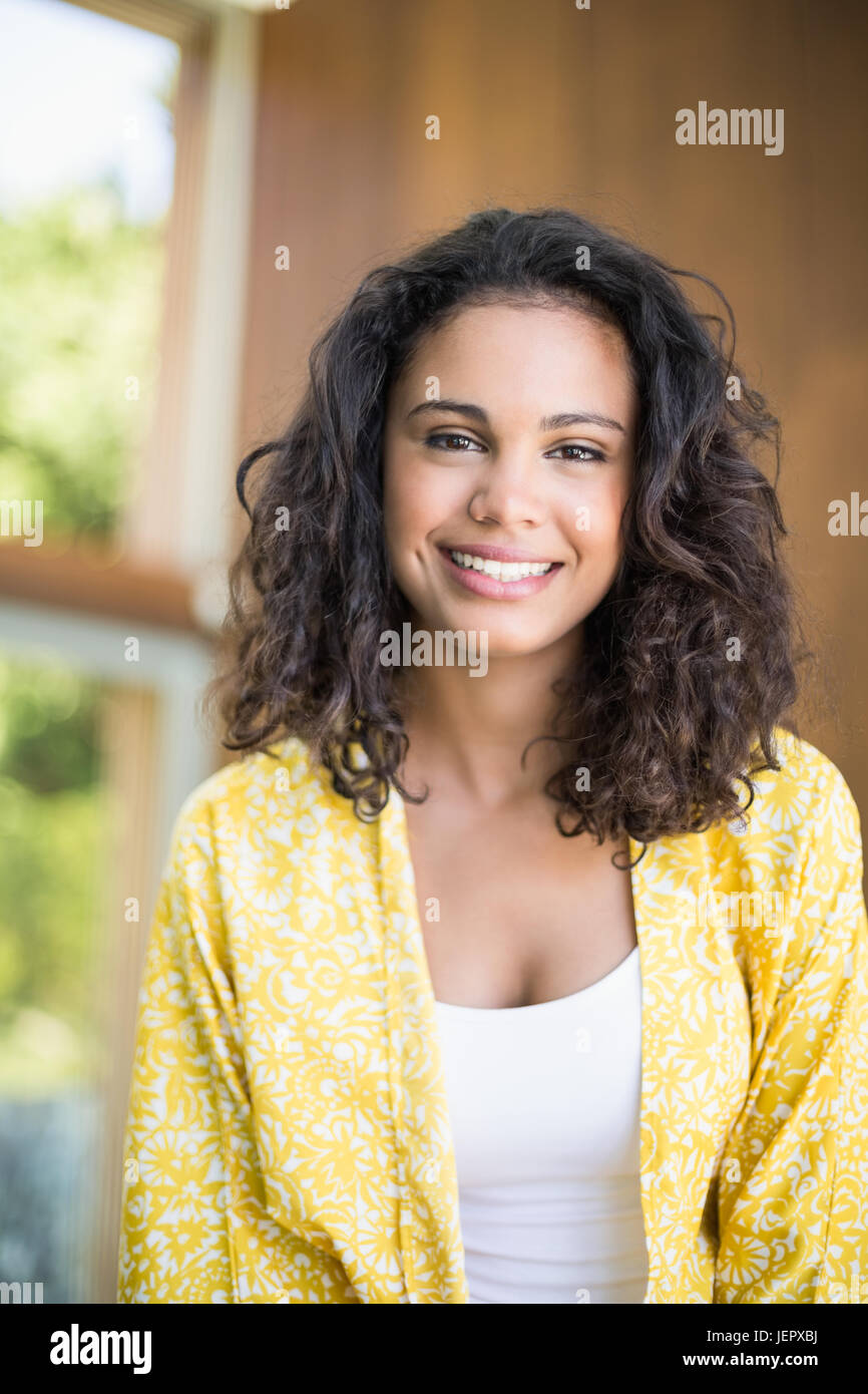 Portrait of happy woman Stock Photo - Alamy