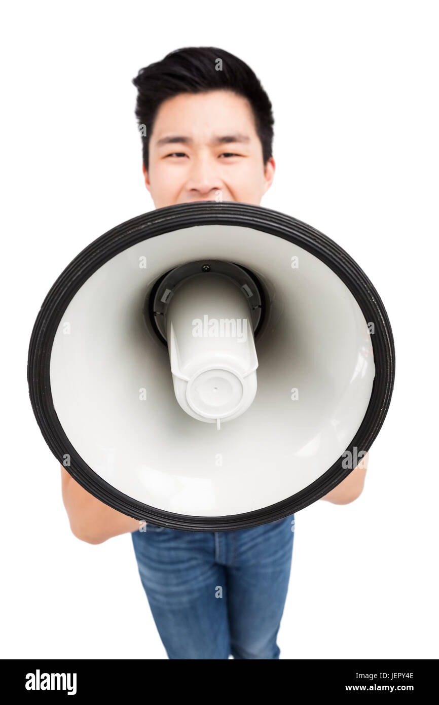 Shouting chinese man hi-res stock photography and images - Alamy