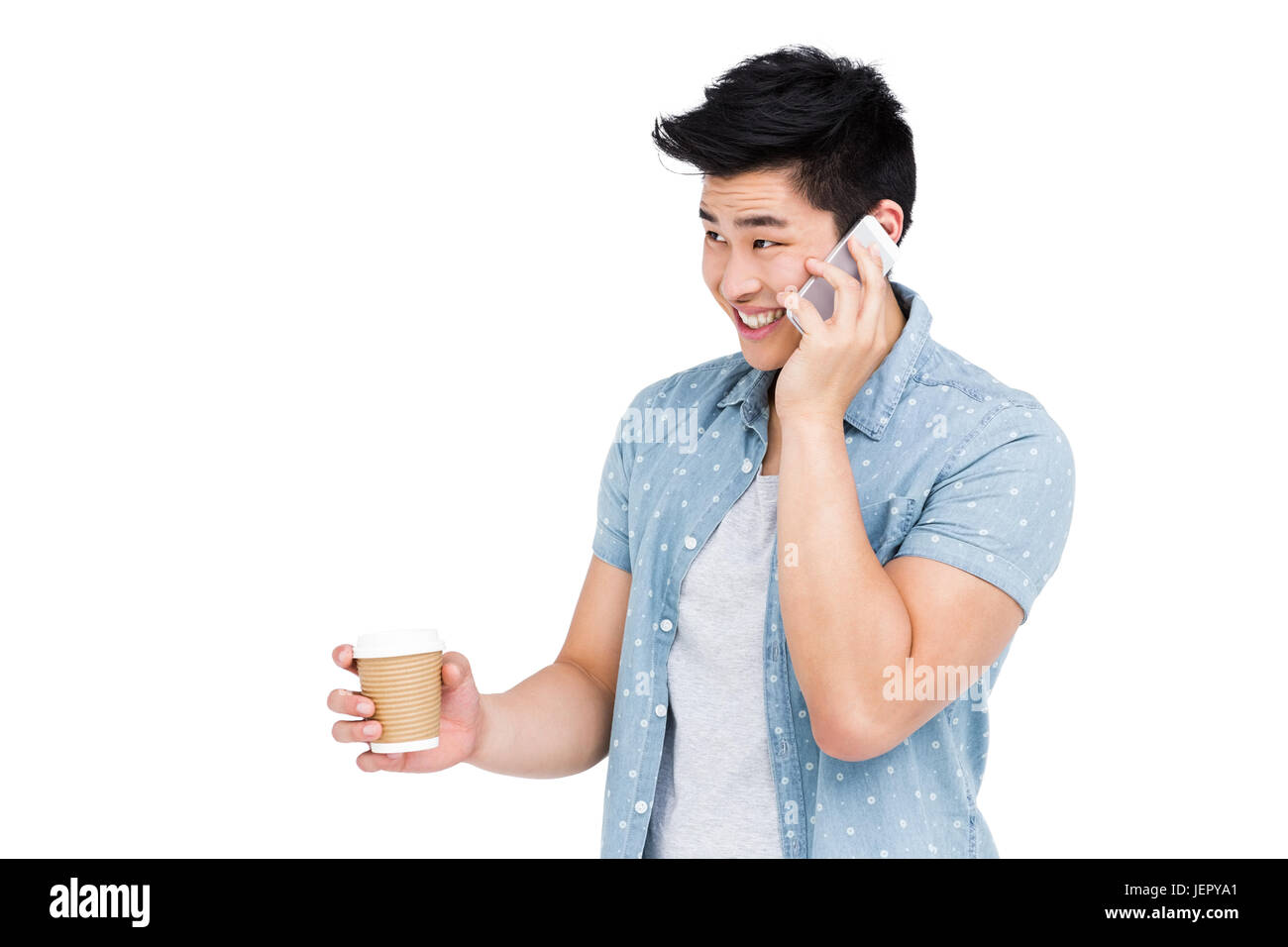 Chinese man talking on mobile phone hi-res stock photography and images ...