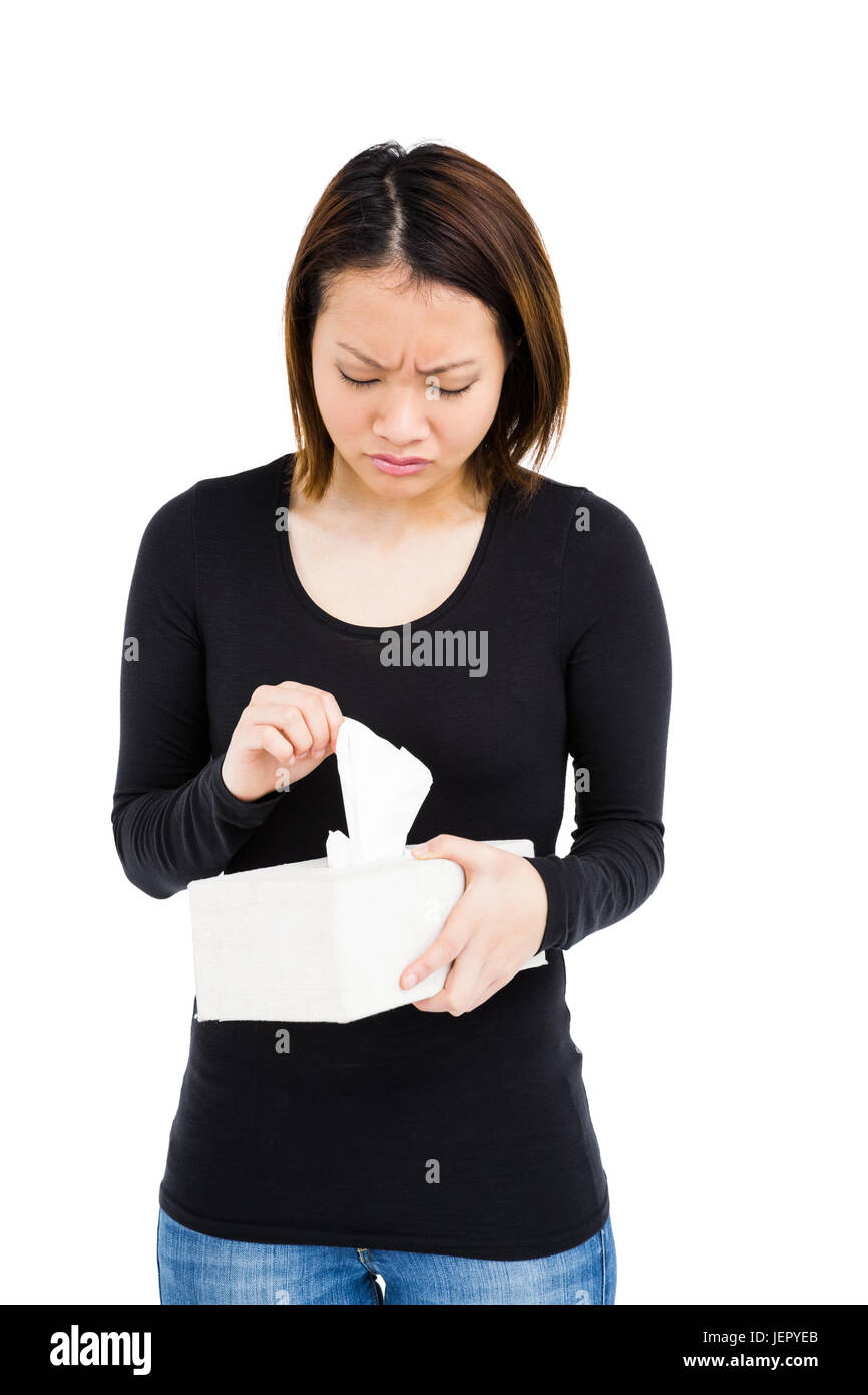 Taking tissue hi-res stock photography and images - Alamy