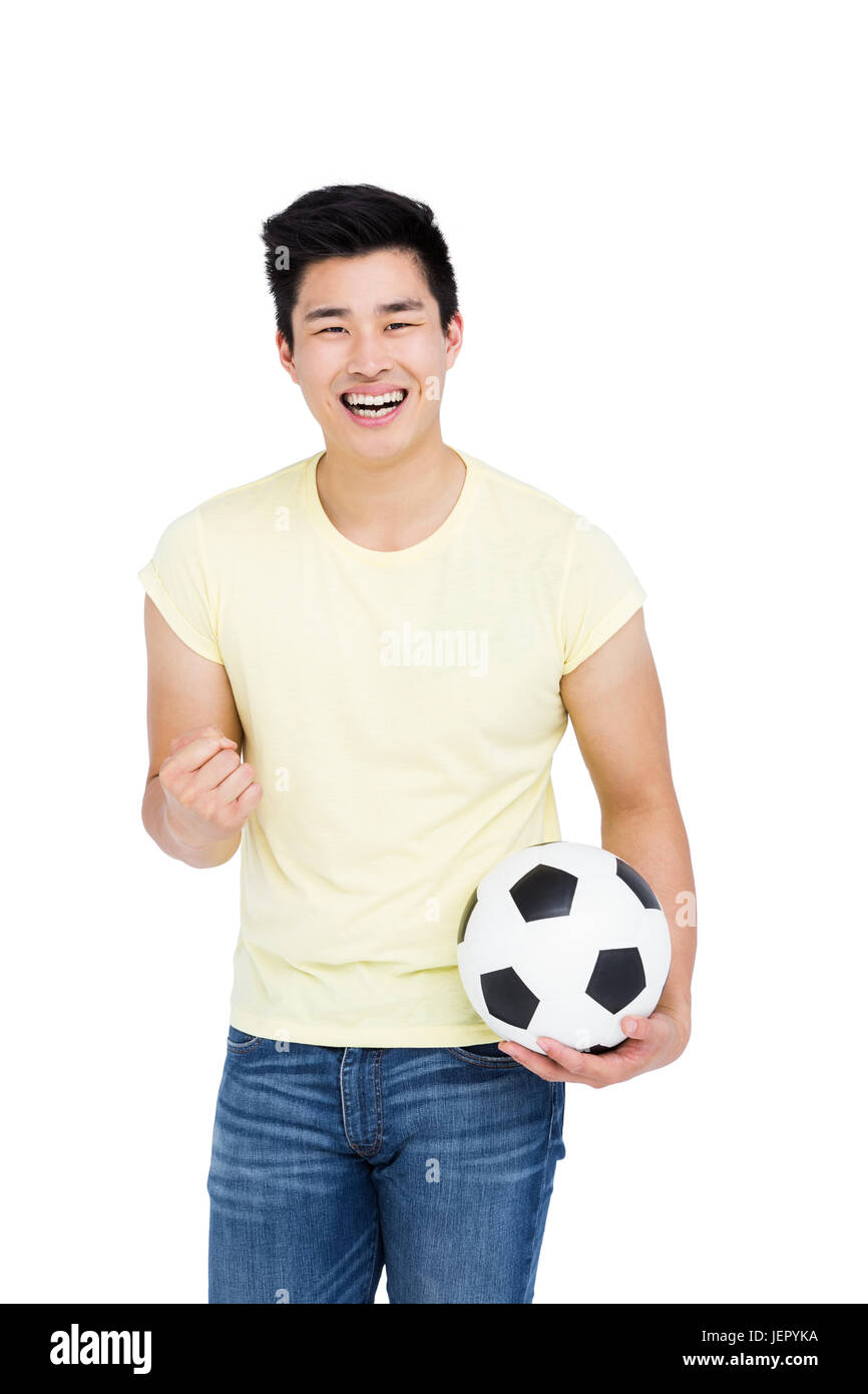 Man holding football shirt hi-res stock photography and images - Alamy