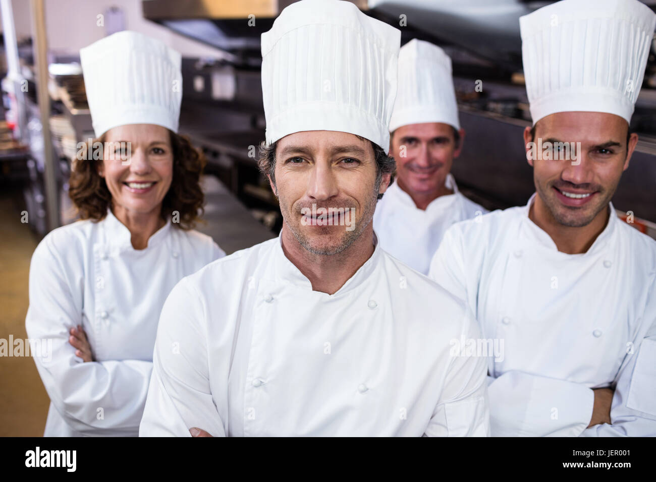 Portrait of smiling chef Stock Photo - Alamy