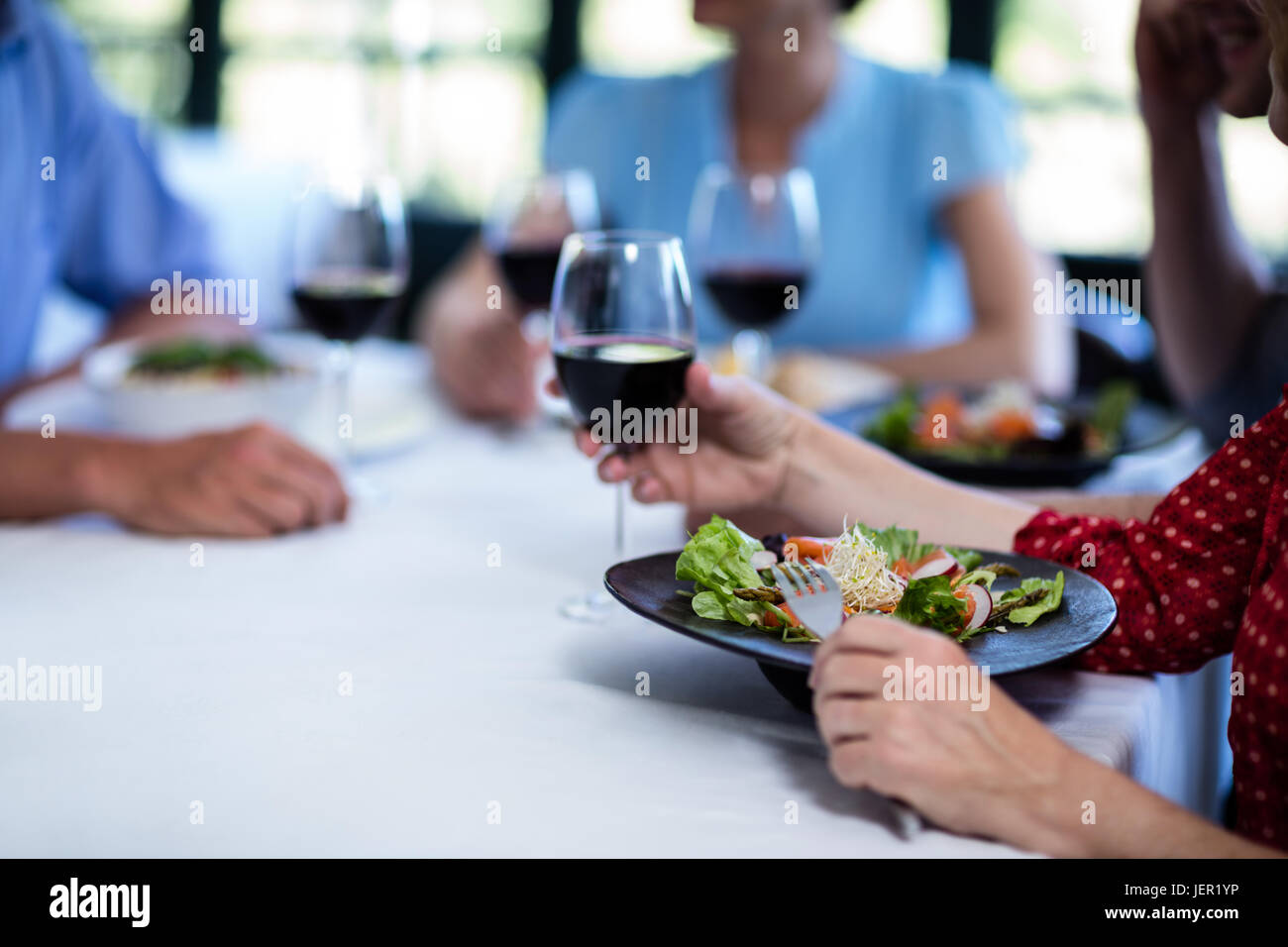 Friends lunch at hotel hi-res stock photography and images - Alamy