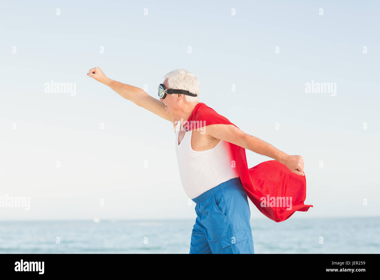 Caucasian man wearing cape hi-res stock photography and images - Alamy