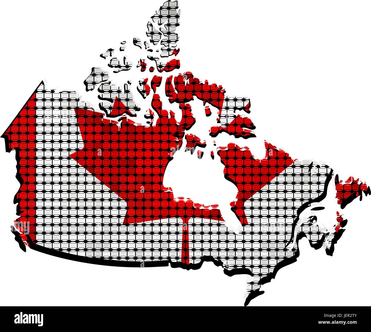 Canada grunge map with flag inside - Illustration, Canadian flags and ...