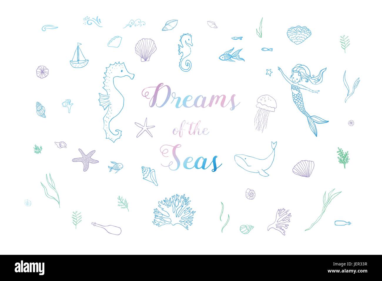 Sea horse starfish underwater Cut Out Stock Images & Pictures - Alamy