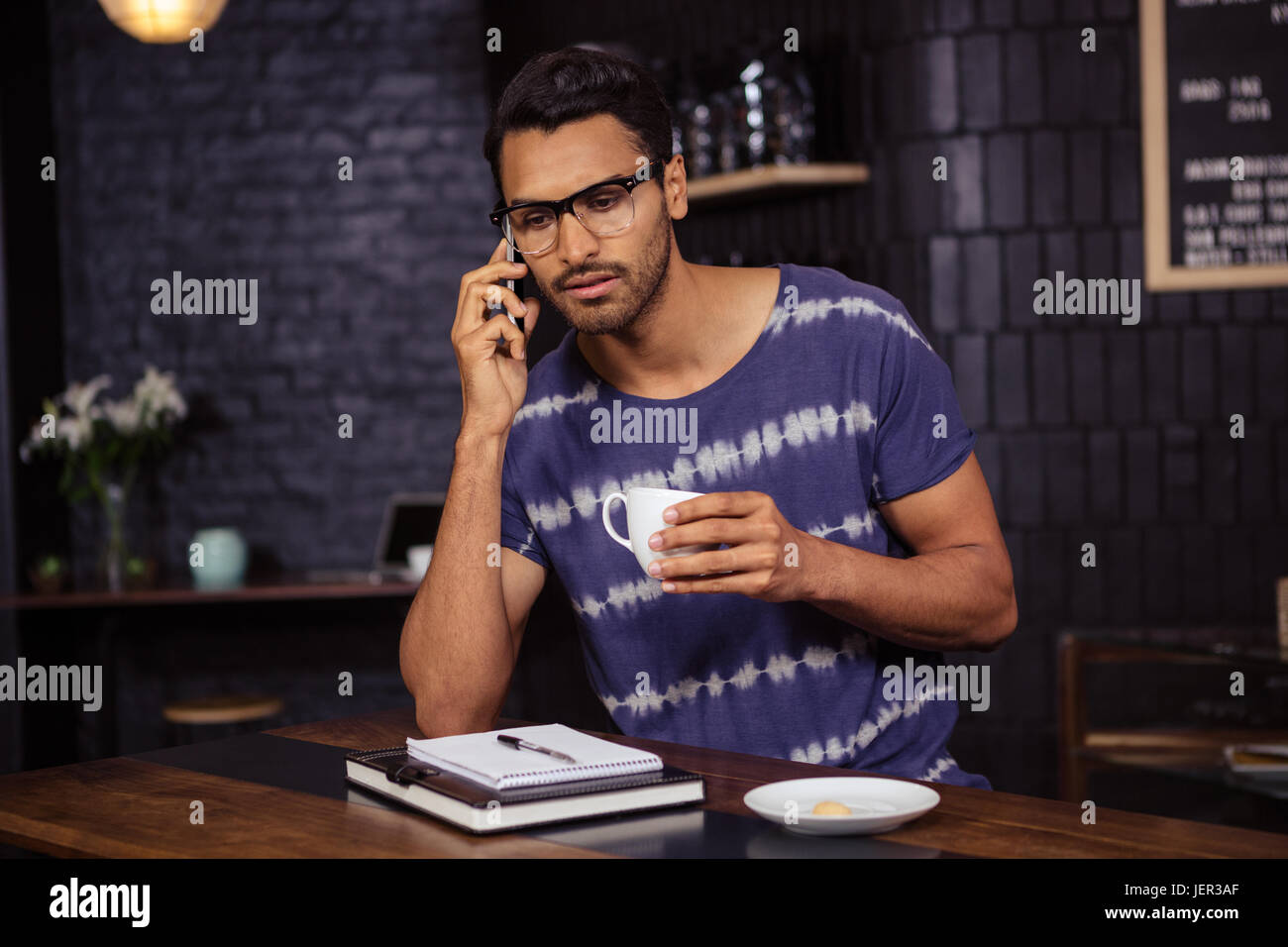 Man making a phone call Stock Photo - Alamy