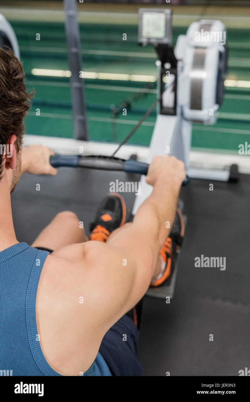 Rowing machine man hi-res stock photography and images - Alamy