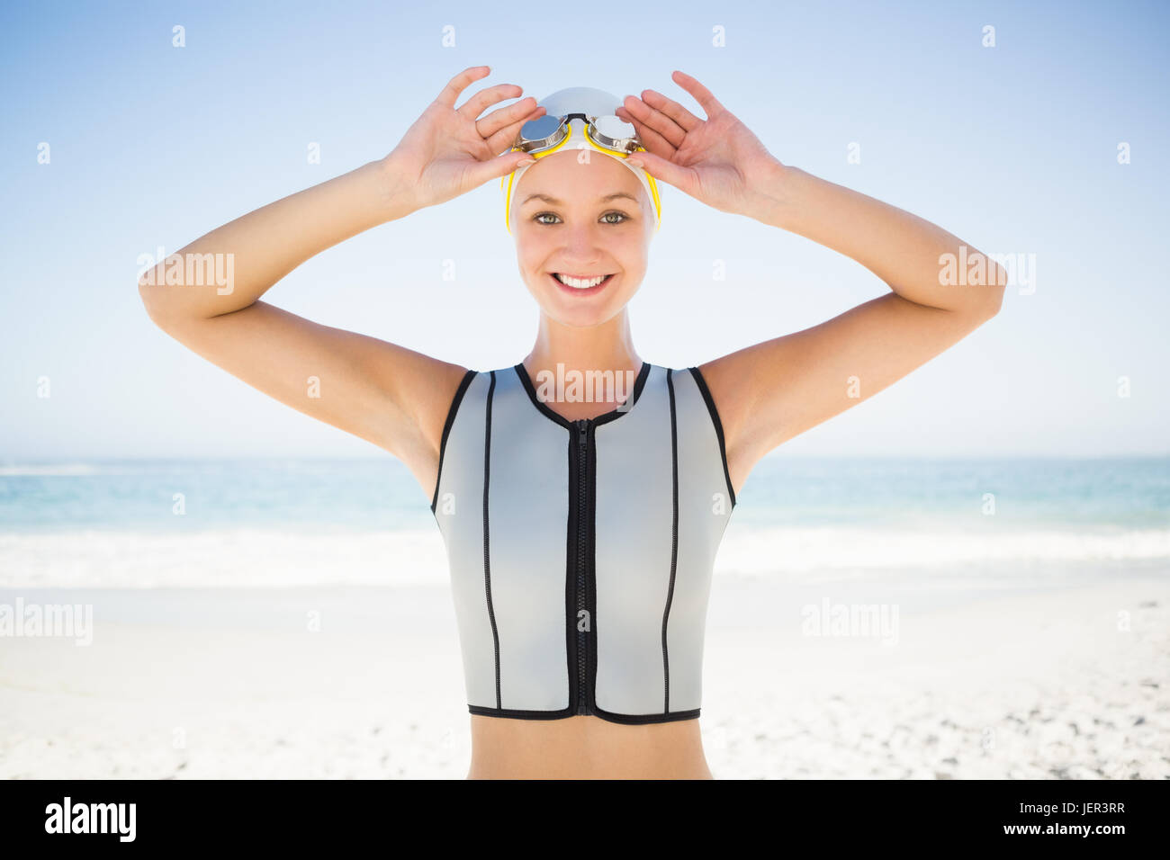 Female swimmer portrait hi-res stock photography and images - Alamy