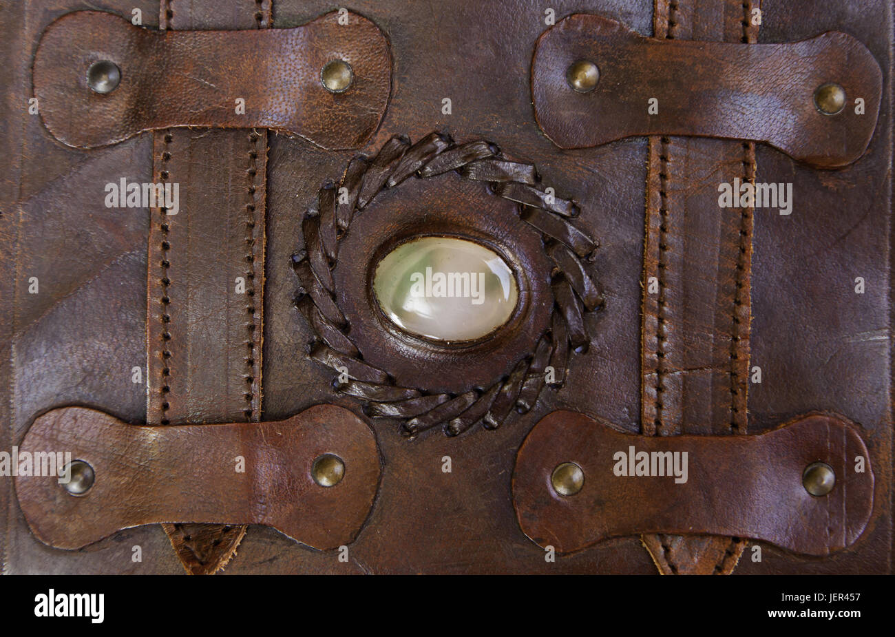 Old medieval leather book cover hi-res stock photography and images - Alamy