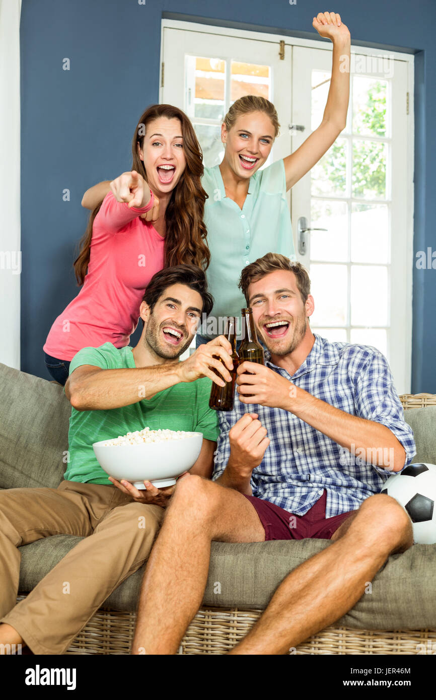Female friends shouting standing hi-res stock photography and images ...