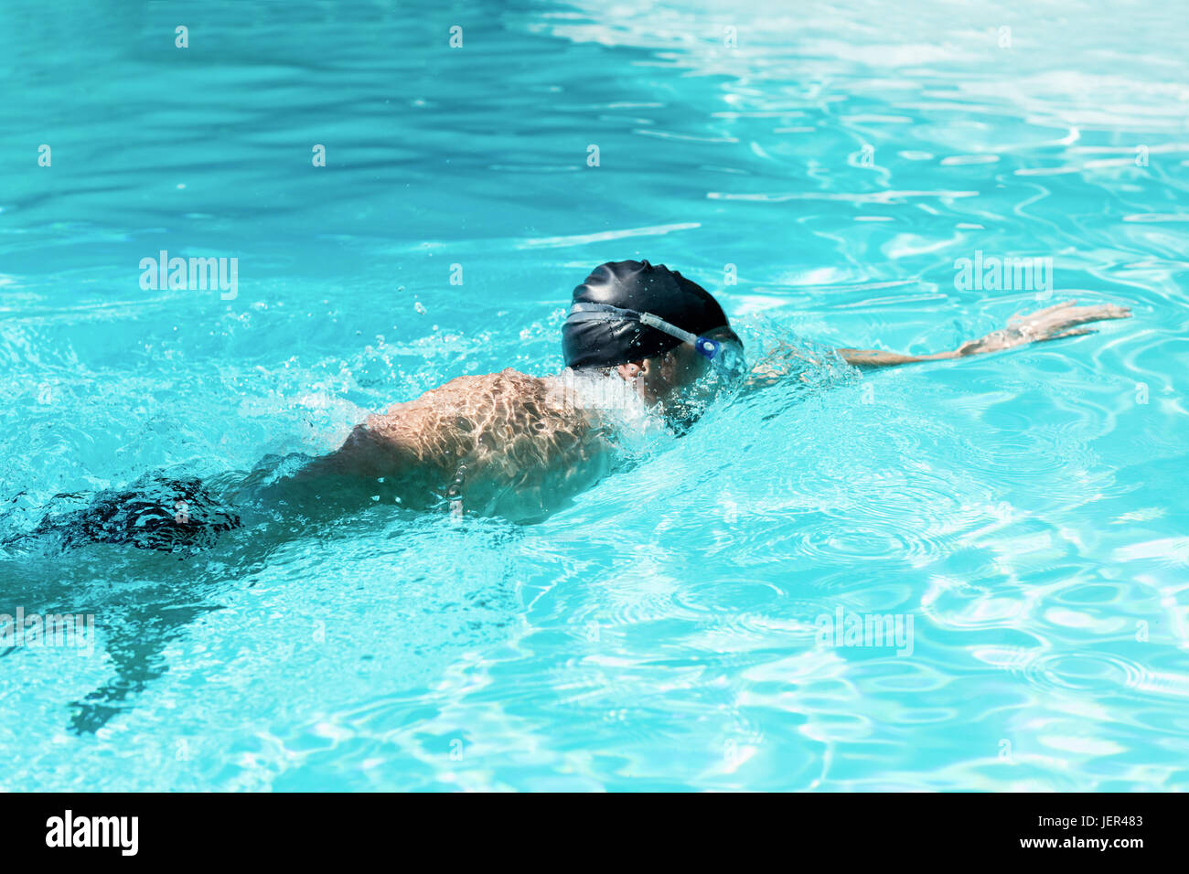 Swimmer front crawl hi-res stock photography and images - Alamy