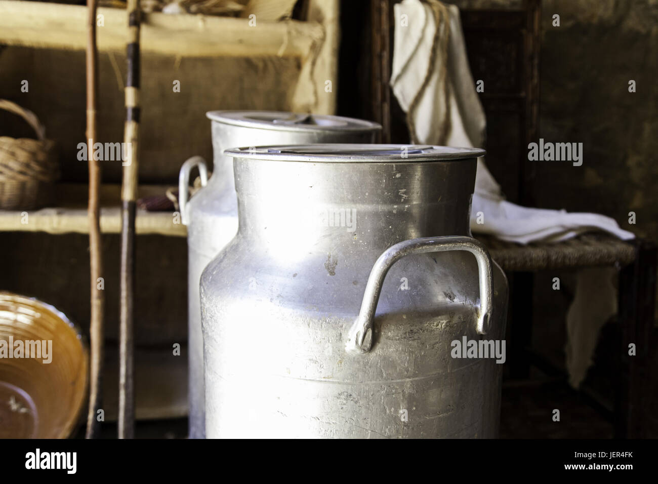Milk transport container agriculture hi-res stock photography and ...