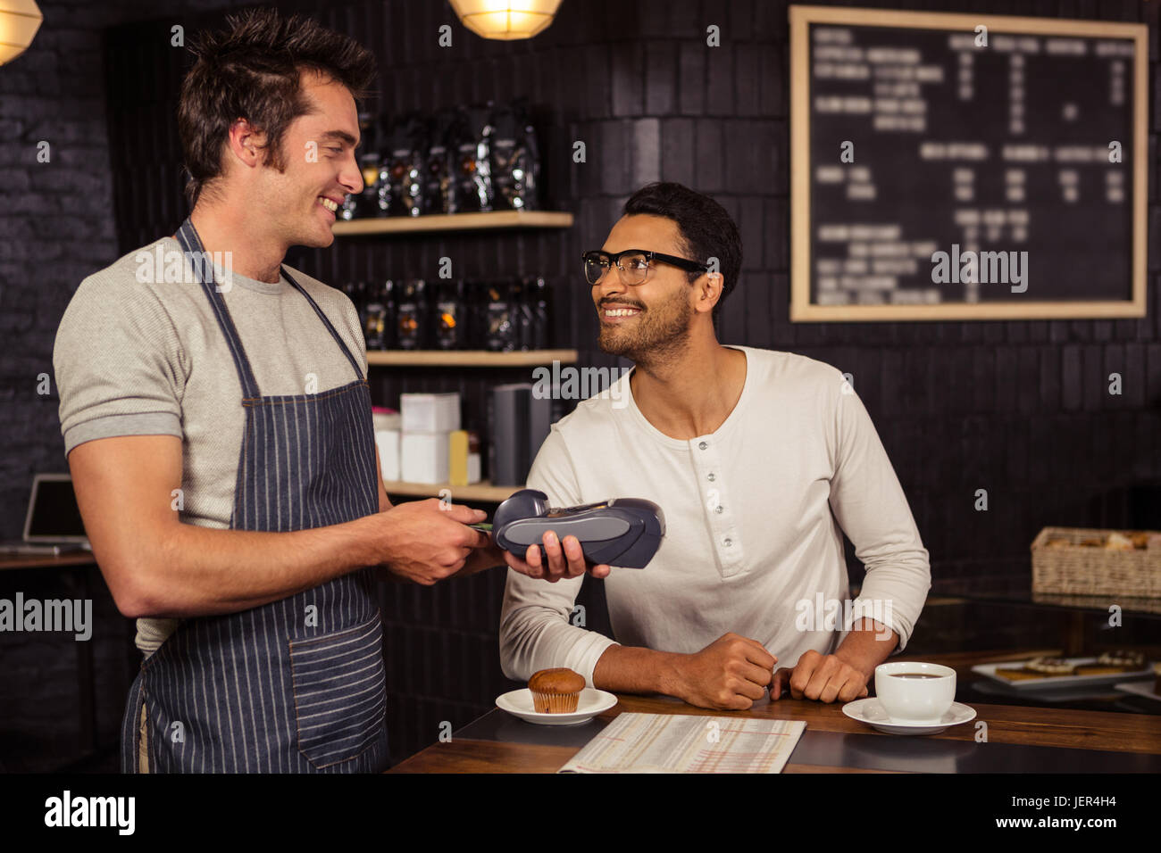 Man muffin coffee hi-res stock photography and images - Alamy