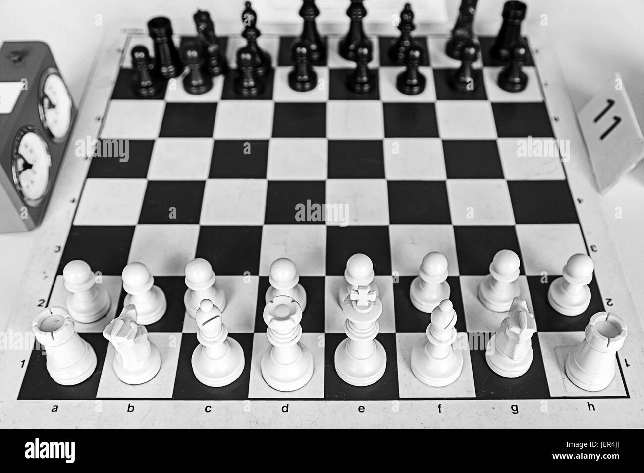 Strategy chess illustration Black and White Stock Photos & Images - Alamy