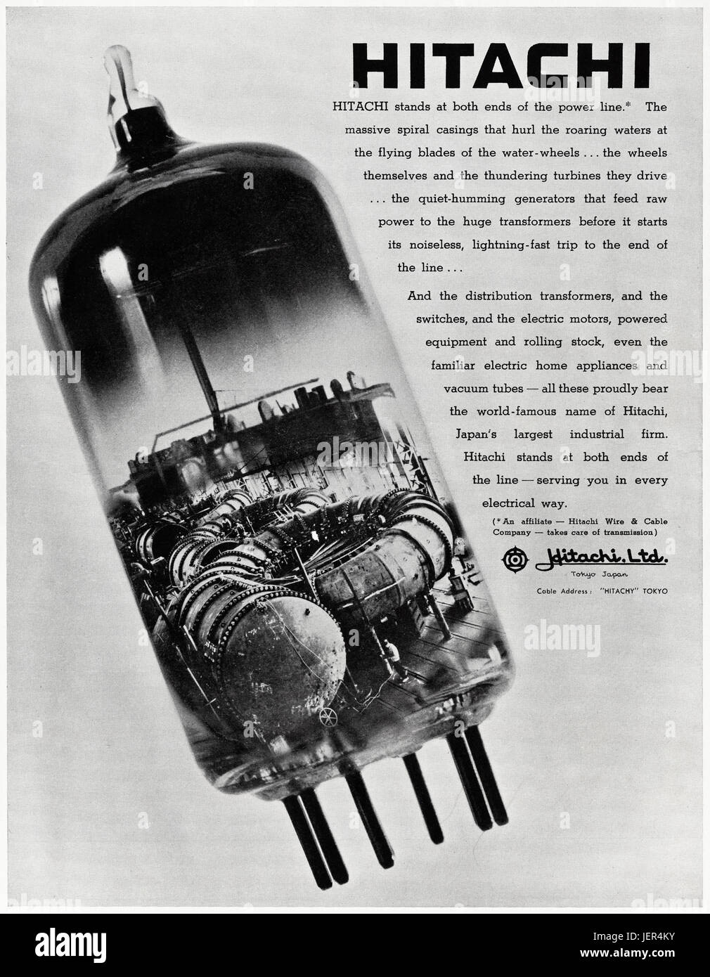 1960s advertisement advertising Hitachi electrical power in magazine ...