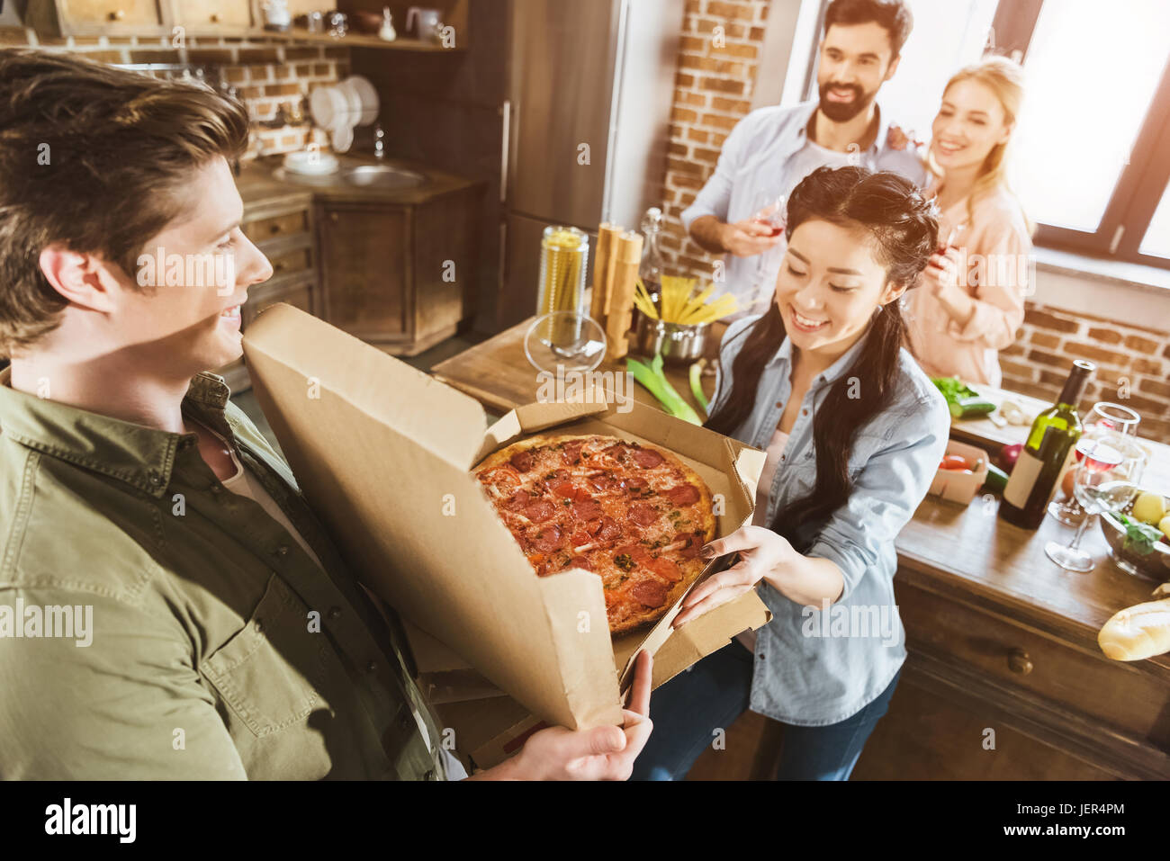 Diverse food italian home hi-res stock photography and images - Alamy