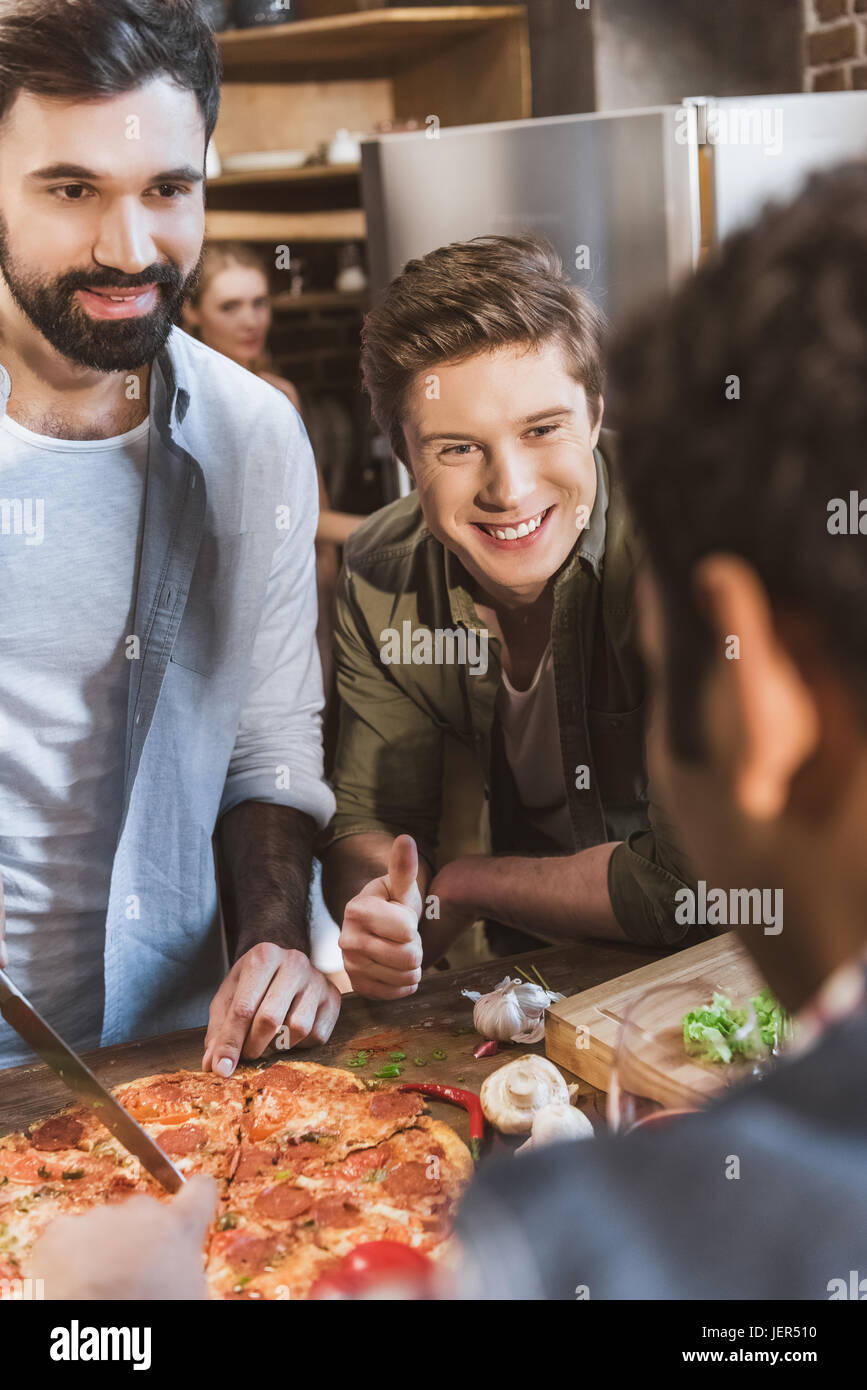 Friends partying home hi-res stock photography and images - Alamy