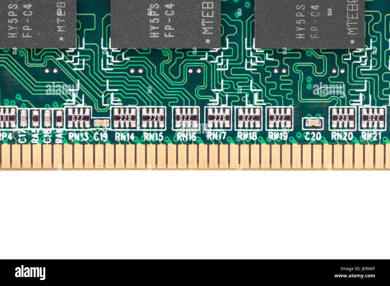 Computer chip closeup on a white background Stock Photo - Alamy