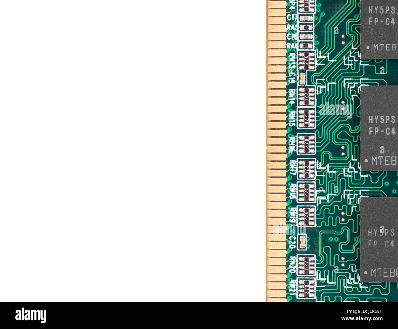 Computer chip closeup on a white background Stock Photo - Alamy