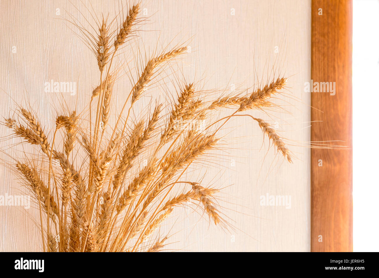 Wheat as the decoration of the interior of a private house Stock Photo ...