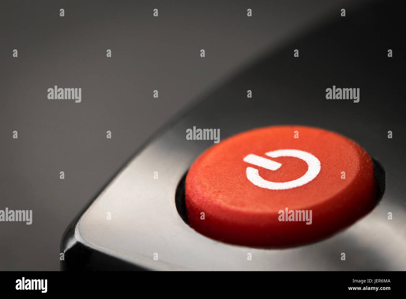 TV remote control buttons closeup. Power button Stock Photo - Alamy