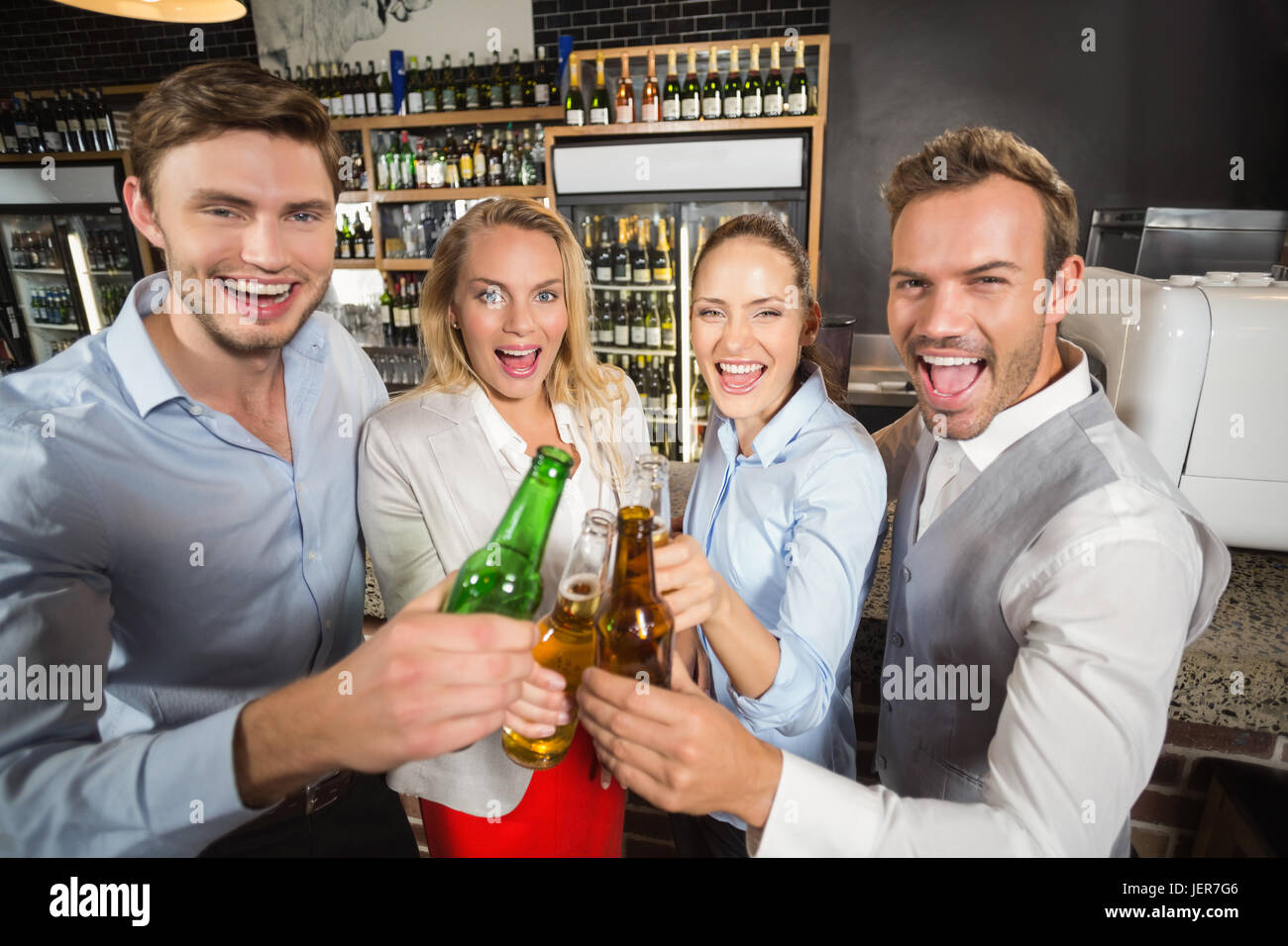 Service friends beer hi-res stock photography and images - Alamy