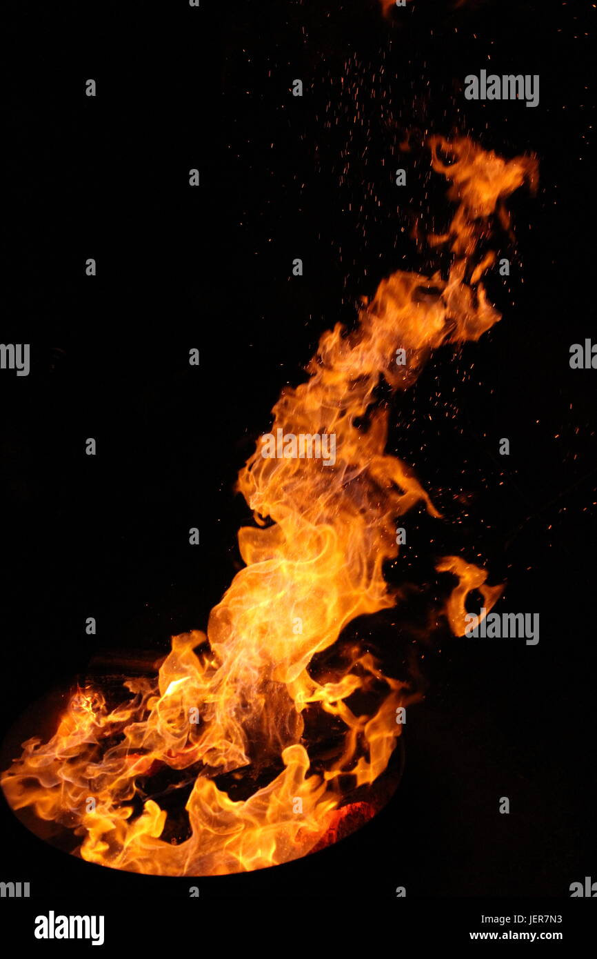 Really crazy intense fire burning fervently Stock Photo - Alamy