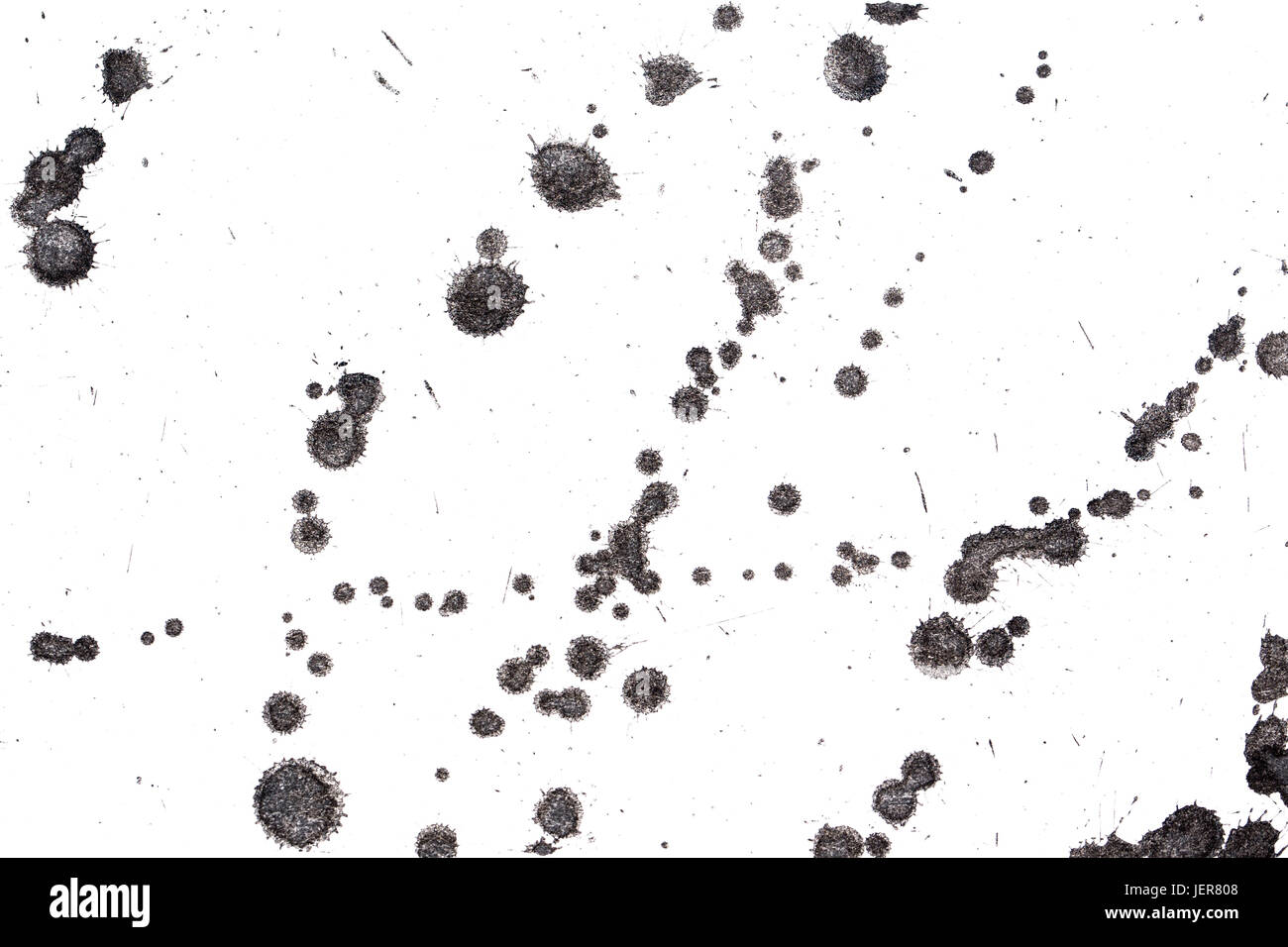 Abstract black ink splash. Ink blots. Design elements. Water-soluble ...