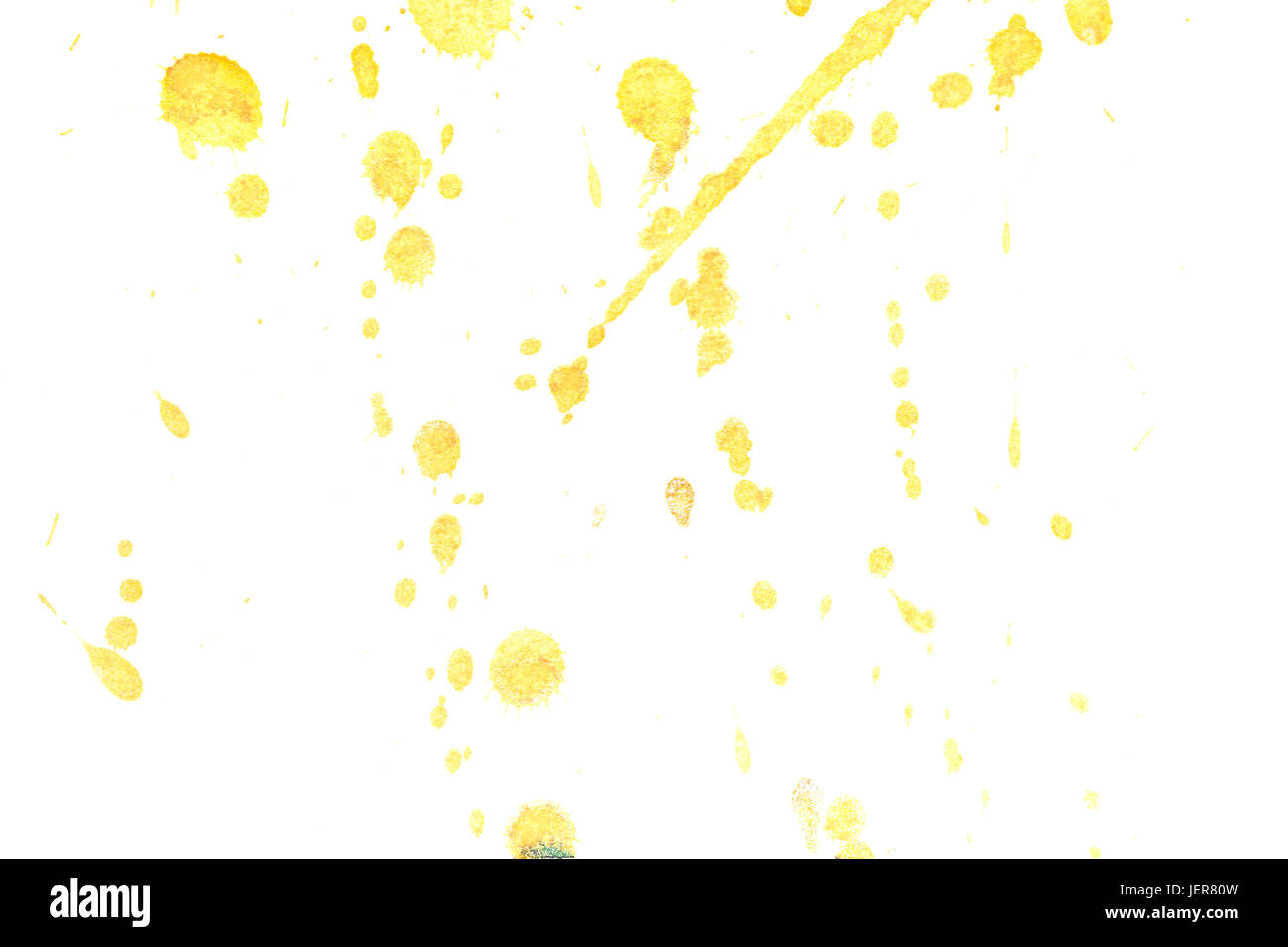 Abstract yellow ink splash. Ink blots. Elements of design. The water ...