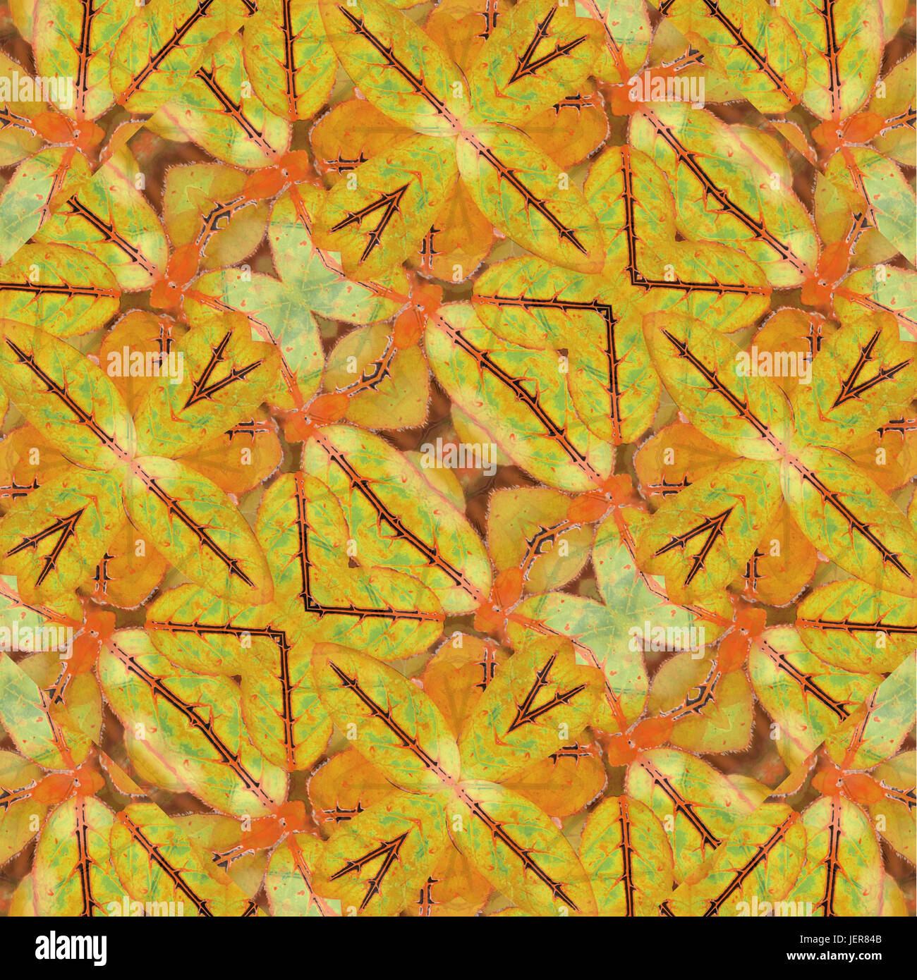 Stylized Floral Background Pattern Stock Photo - Alamy