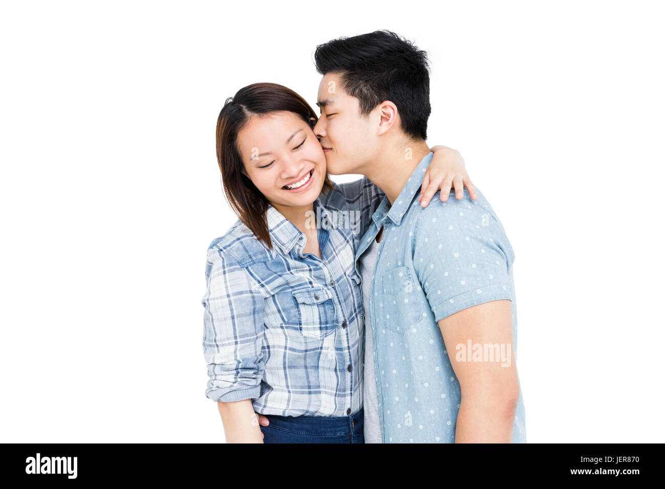 Young male hugging kissing handsome hi-res stock photography and images - Alamy