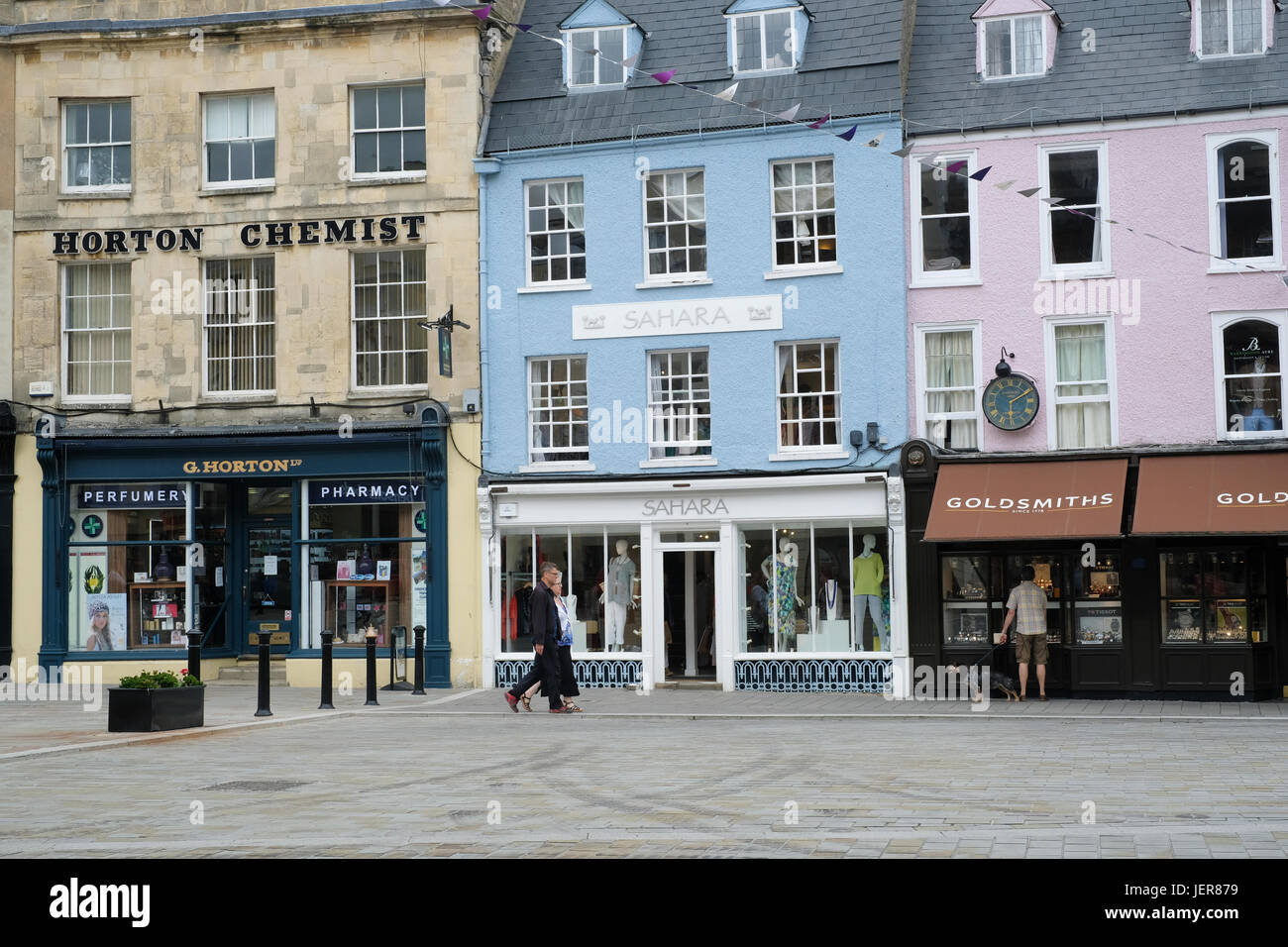 Street scenes and signs in Cirencester, southern England Stock Photo ...